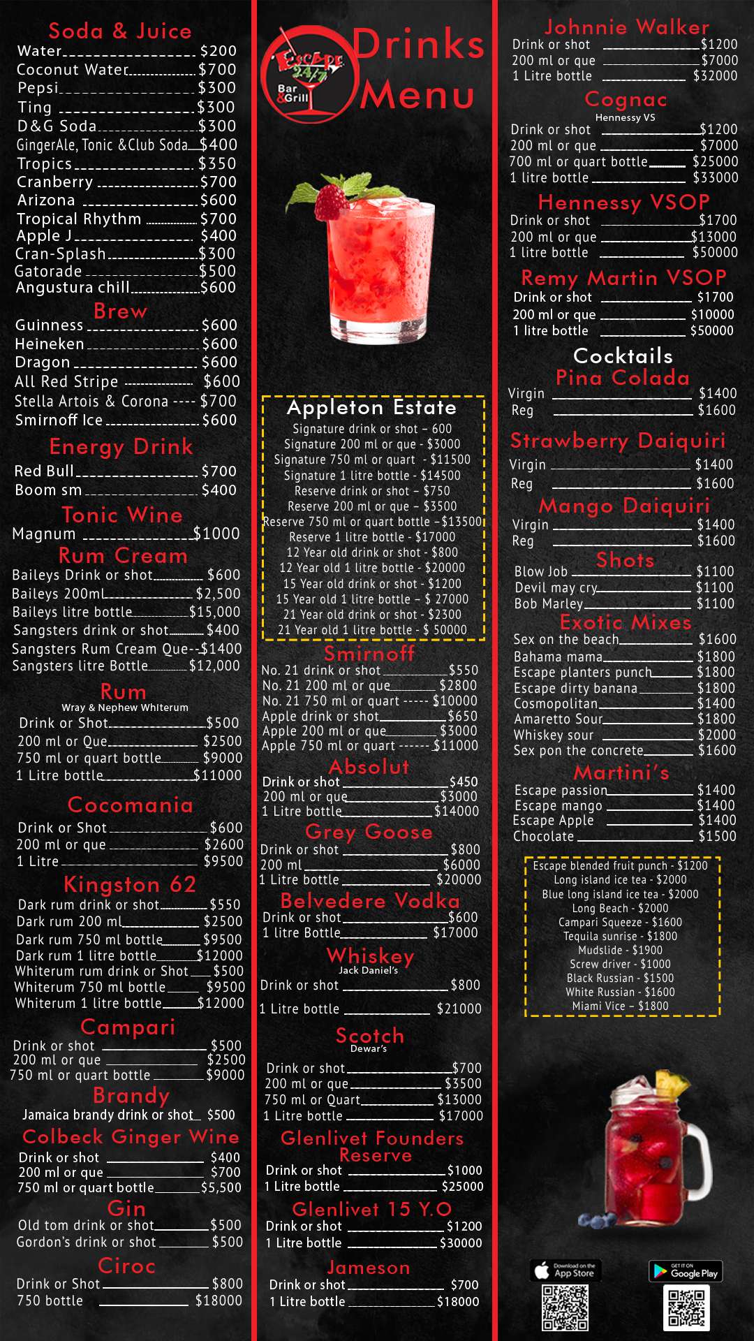 Escape Menu
